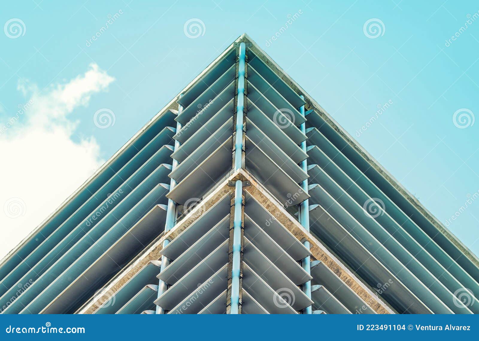 Modern Abstract Building with Sky. Stock Photo - Image of pattern ...