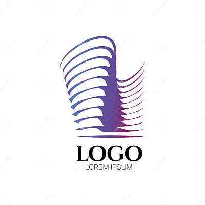 Modern Abstract Building Vector Logo Design Template for Construction ...