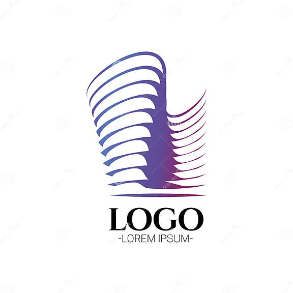 Modern Abstract Building Vector Logo Design Template for Construction ...