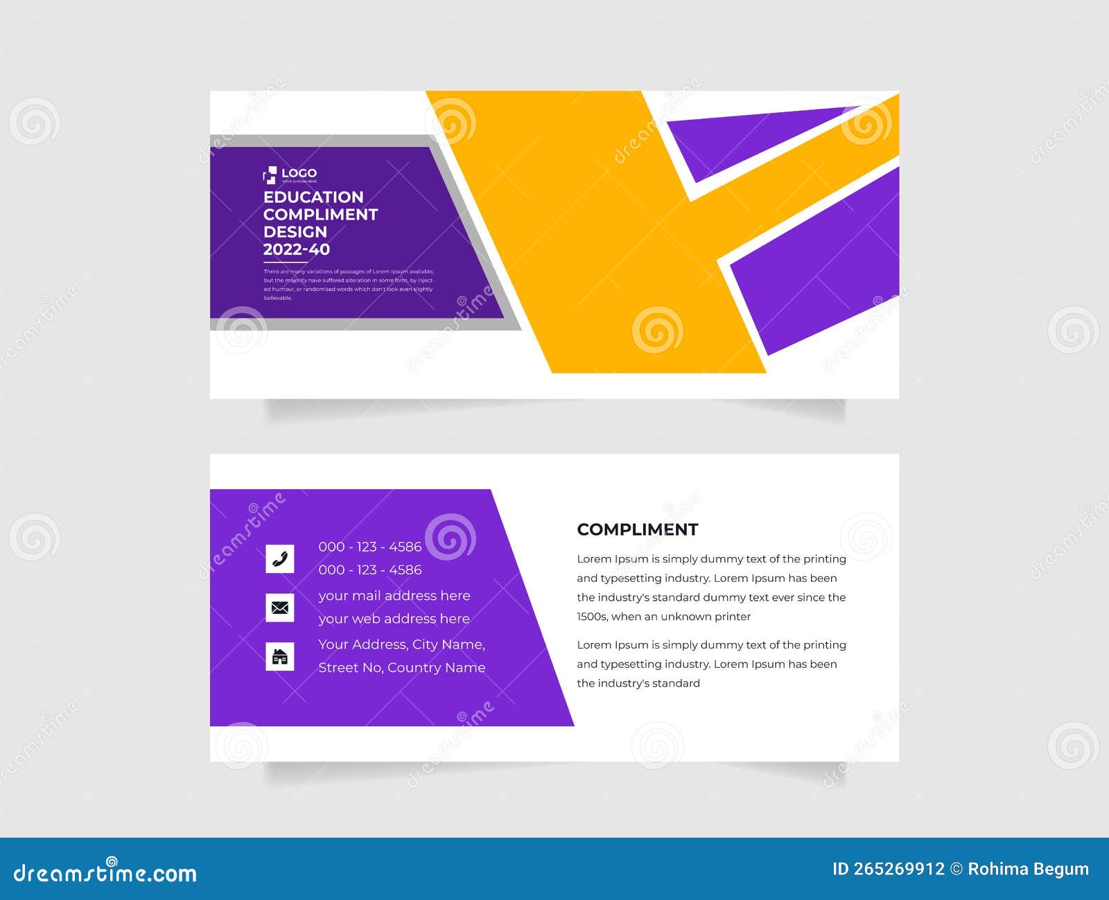 Modern Abstract Business Presentation Folder Map Template Layout Design ...
