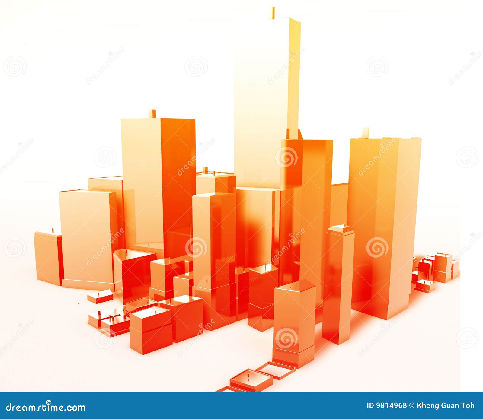 Modern abstract city stock illustration. Illustration of high - 9814968