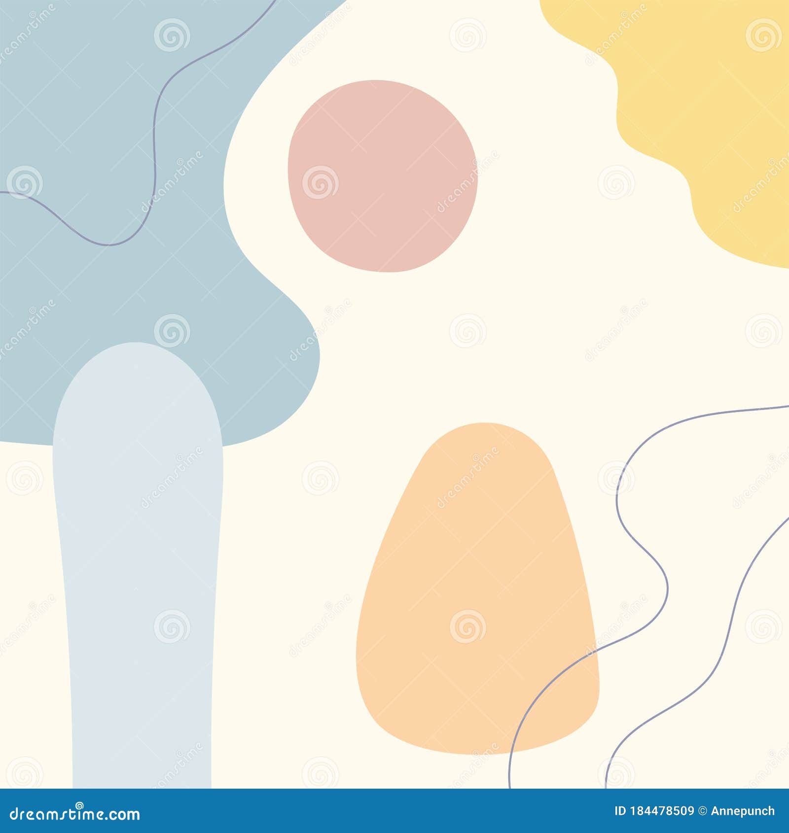 Modern Abstract Collage with Different Elements Drawn by Hand. Stock ...