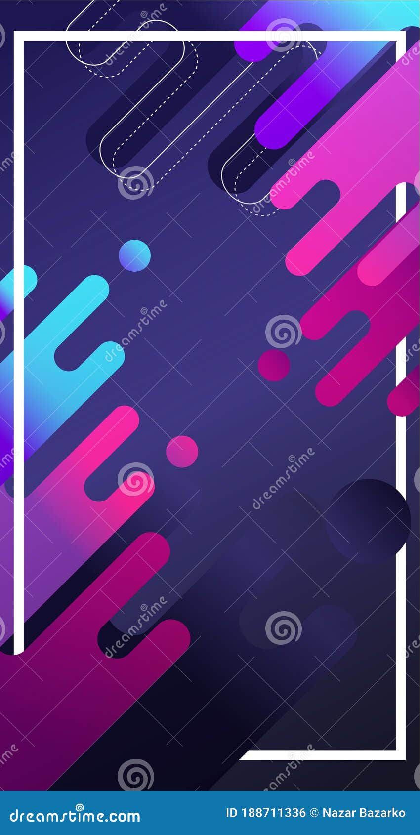 Modern Abstract Colorful Background. Vertical Template Stock ...