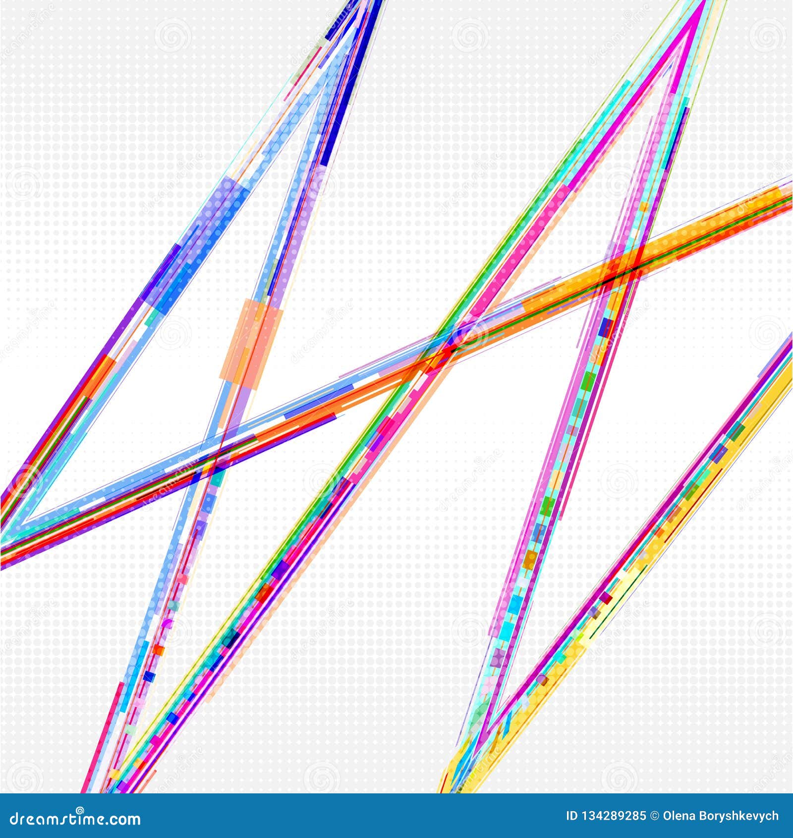 Modern Abstract Colorful 3D Background of Broken Lines . Stock Vector ...