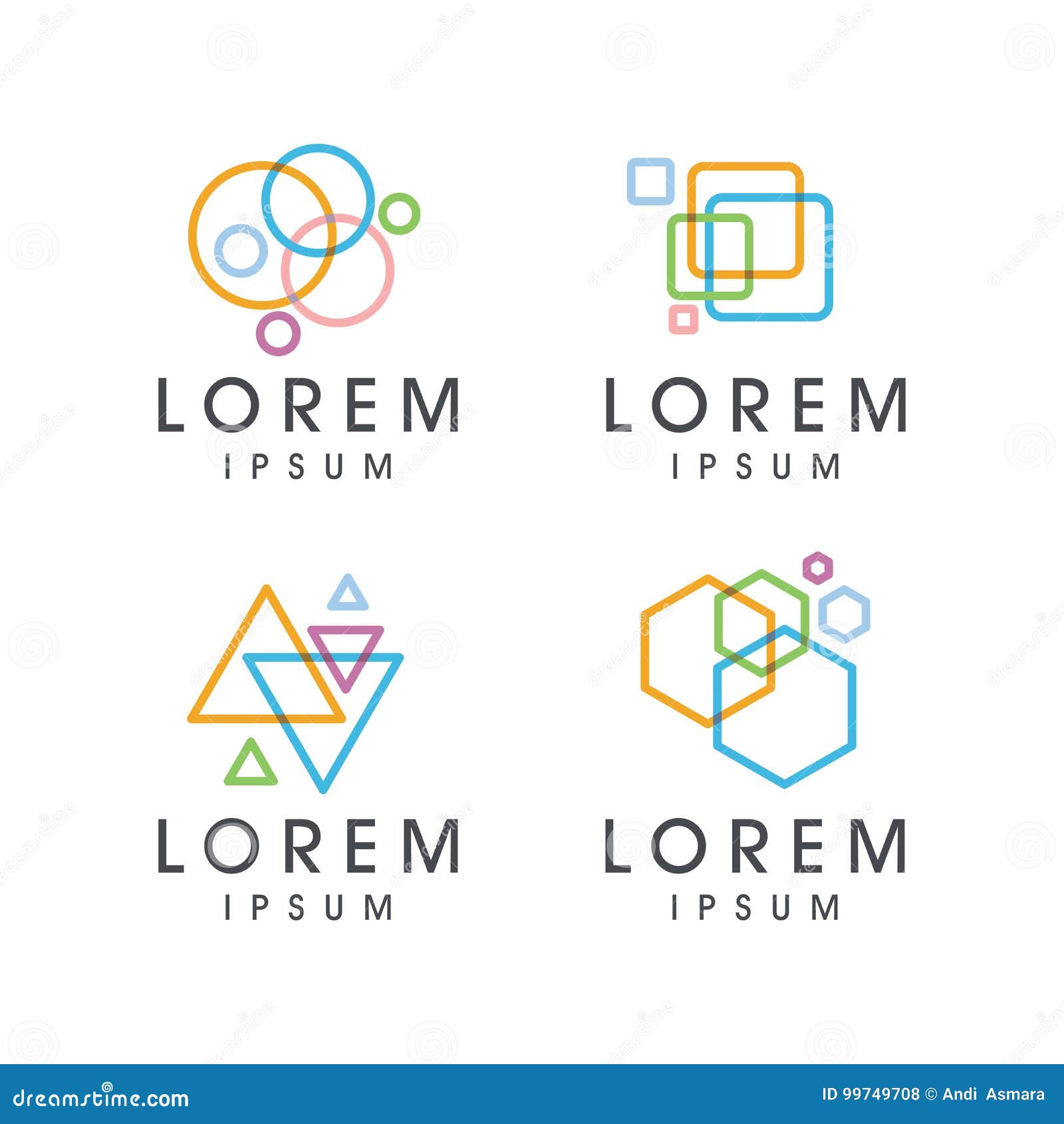 Abstract Colorful Logo stock vector. Illustration of business - 99749708