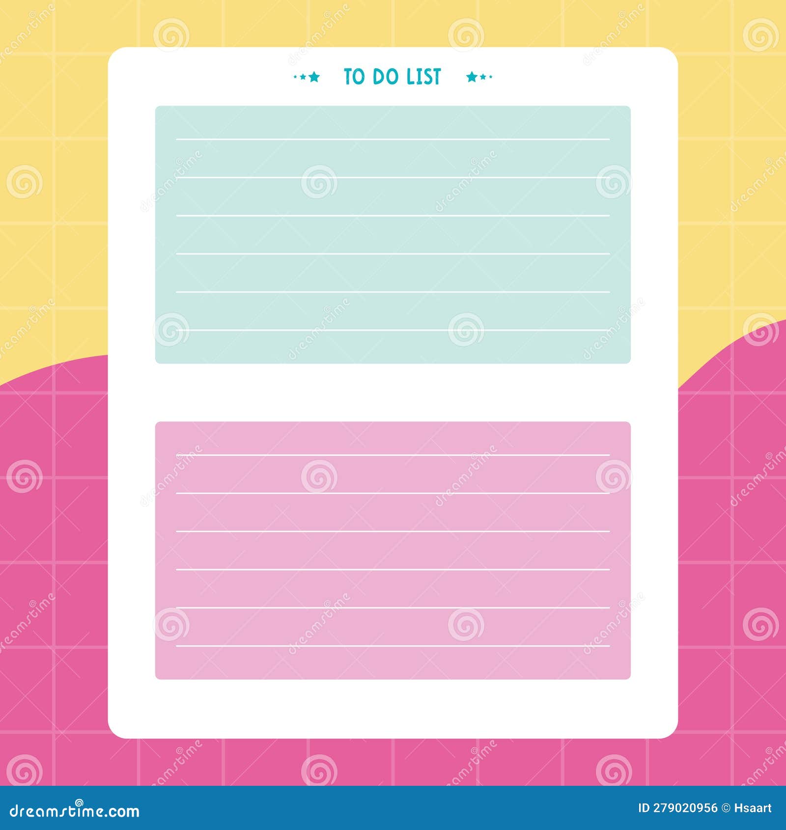 Modern Abstract Colorful To-do List Printable Planner Templates Stock ...