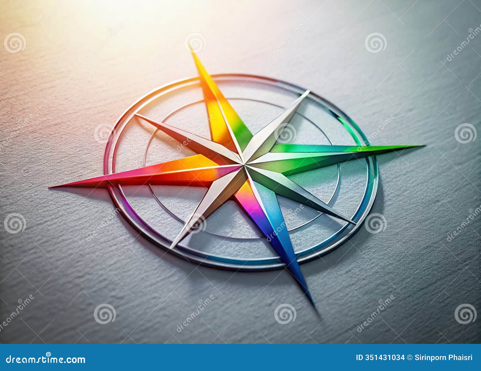 Modern Abstract Compass Rose Logo Design Concept for Navigation and ...