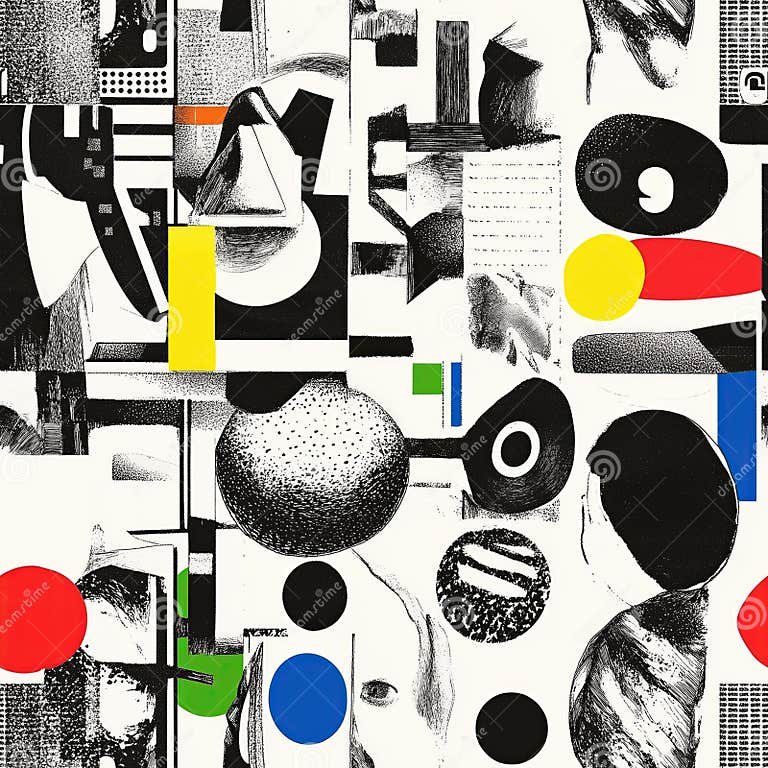 Modern Abstract Composition with Intense Contrast, Sharp Angles, and ...