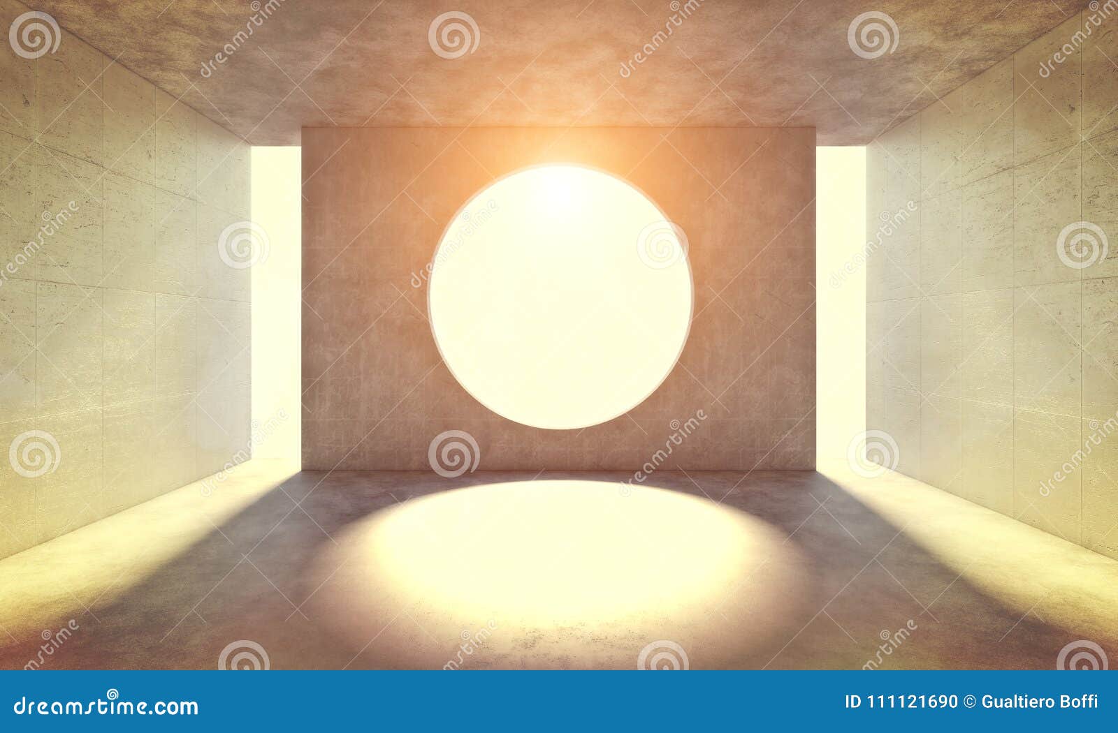 Circular hole in the wall stock illustration. Illustration of modern ...