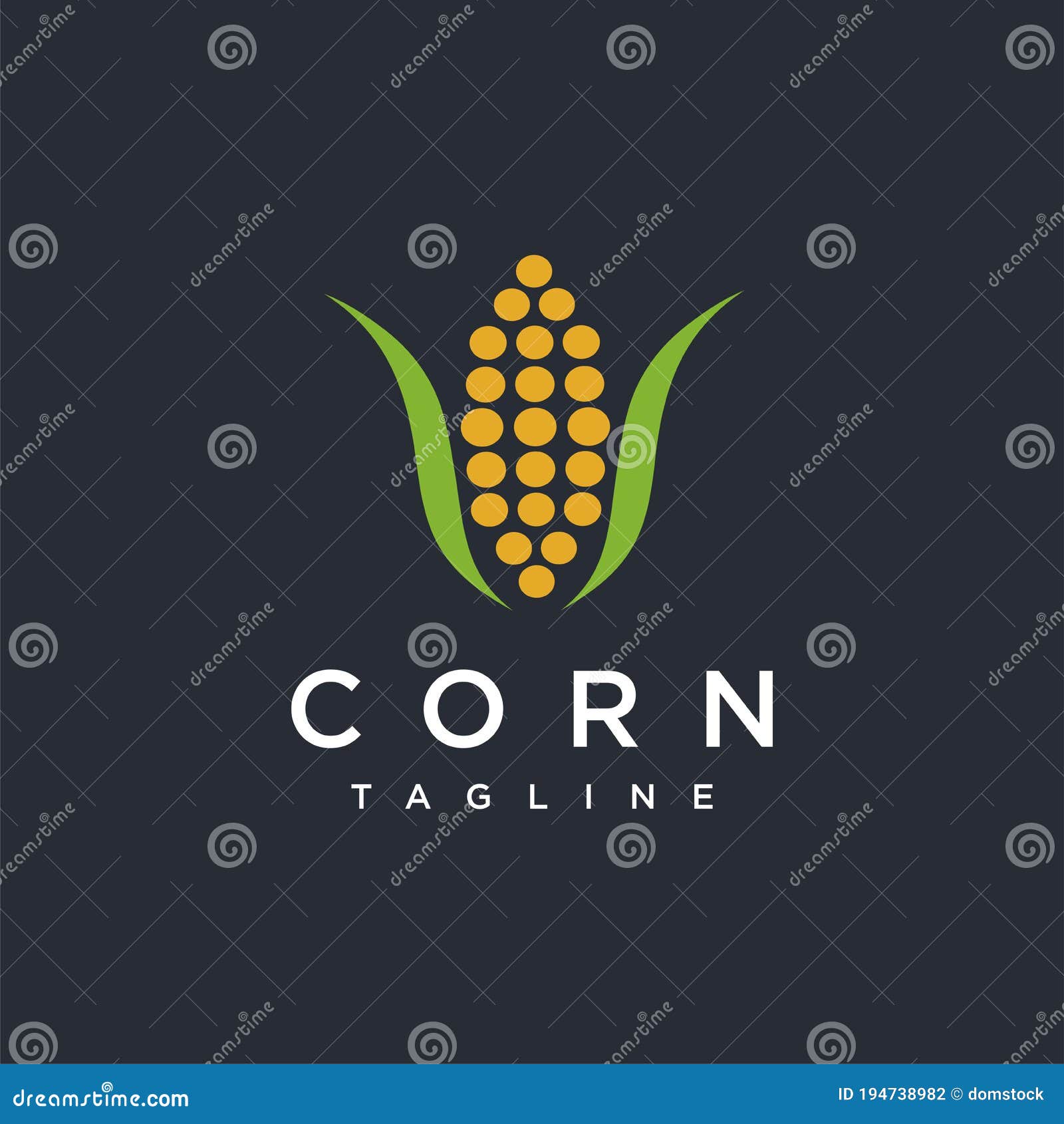 Modern Abstract Corn Logo Icon Vector Template Stock Vector ...