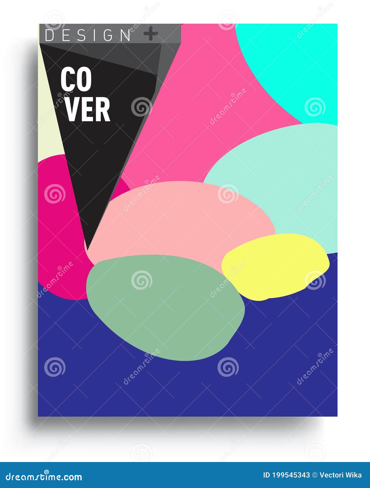 Modern Abstract Covers. Cool Gradient Shapes Composition, Vector Covers ...