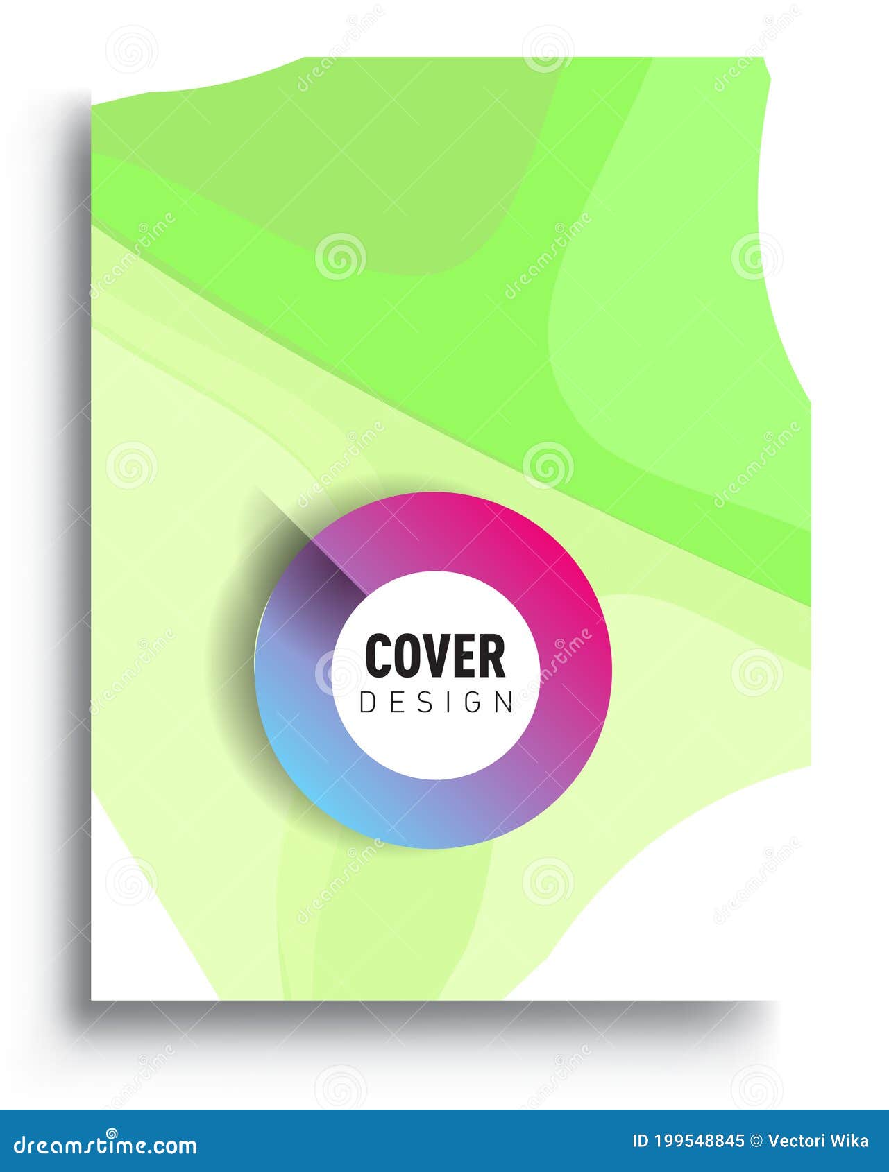 Modern Abstract Covers. Cool Gradient Shapes Composition, Vector Covers ...
