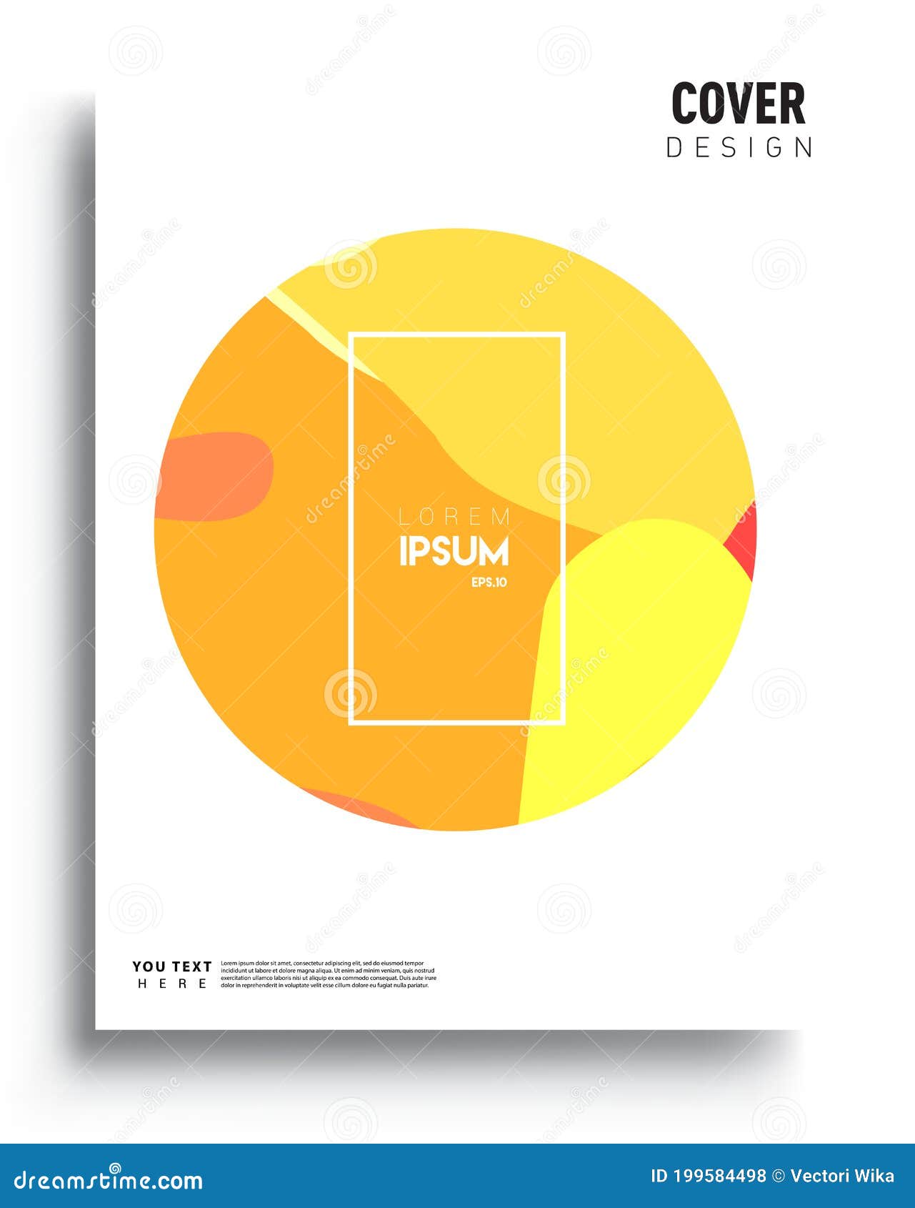 Modern Abstract Covers. Cool Gradient Shapes Composition, Vector Covers ...