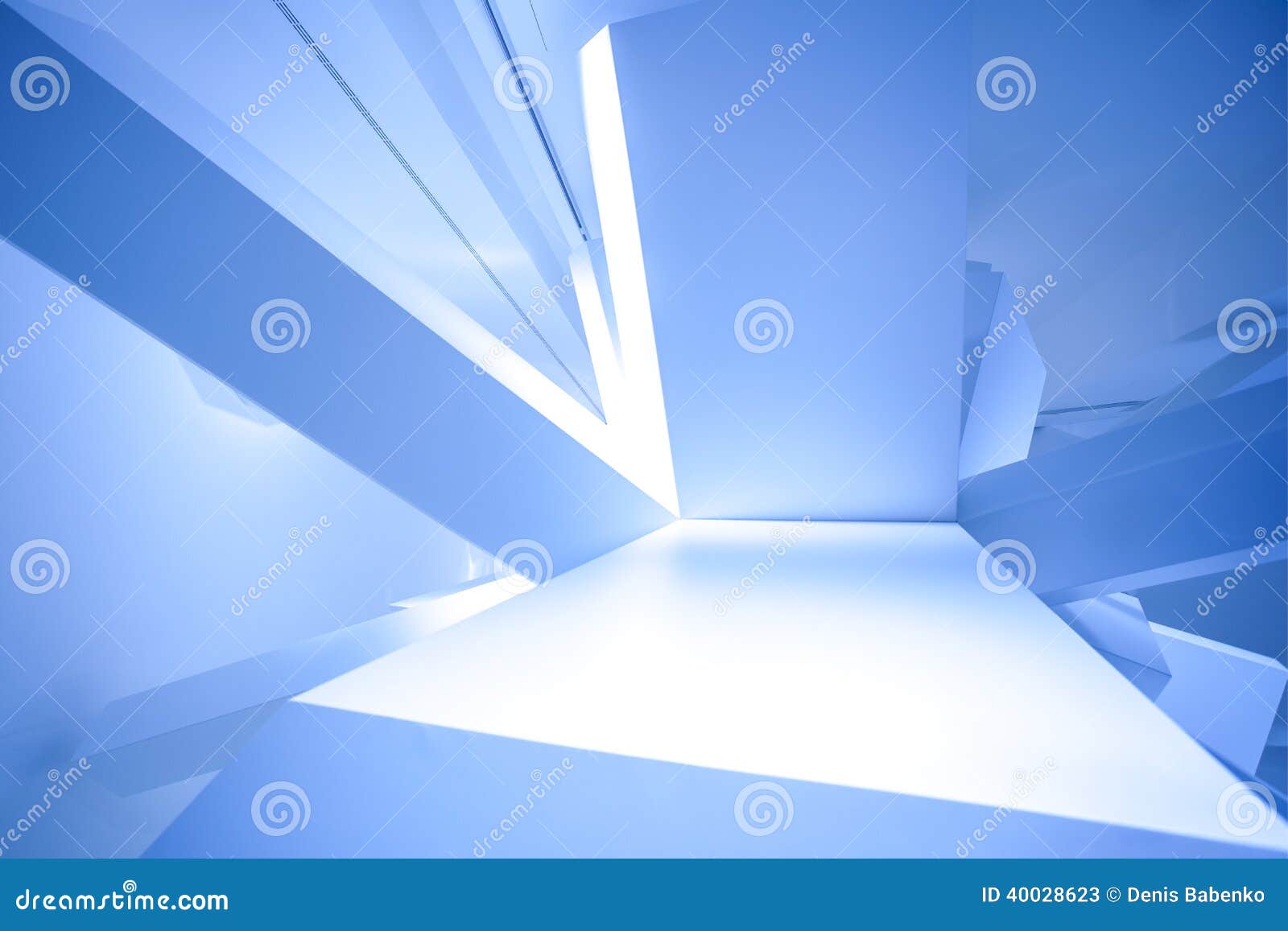 Modern Abstract Cube Construction Stock Image - Image of light ...