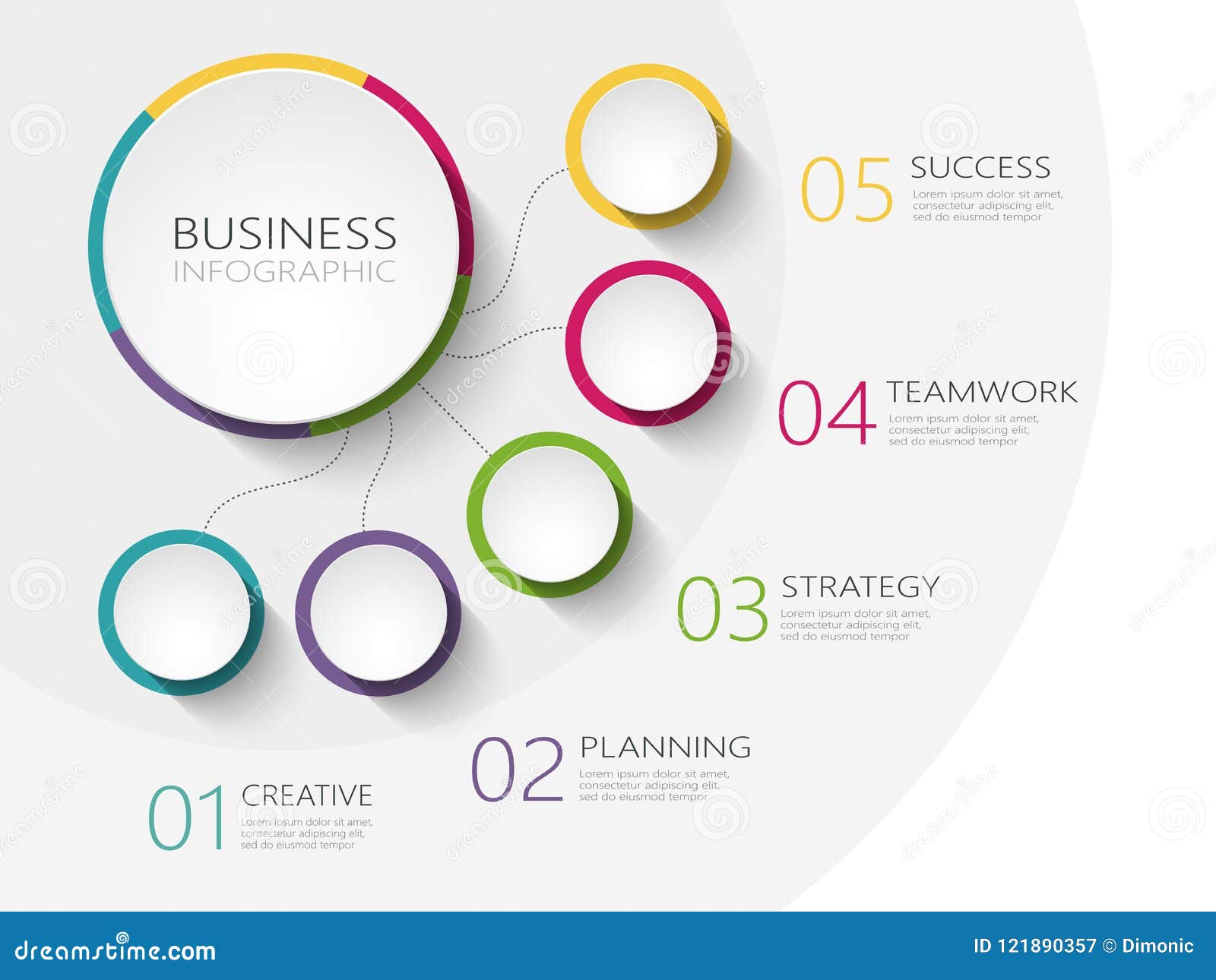 Five Steps Infographic. Process Flowchart With Hexagons With Icons And ... Five Steps Infographic. Process Flowchart With Hexagons With Icons And ...