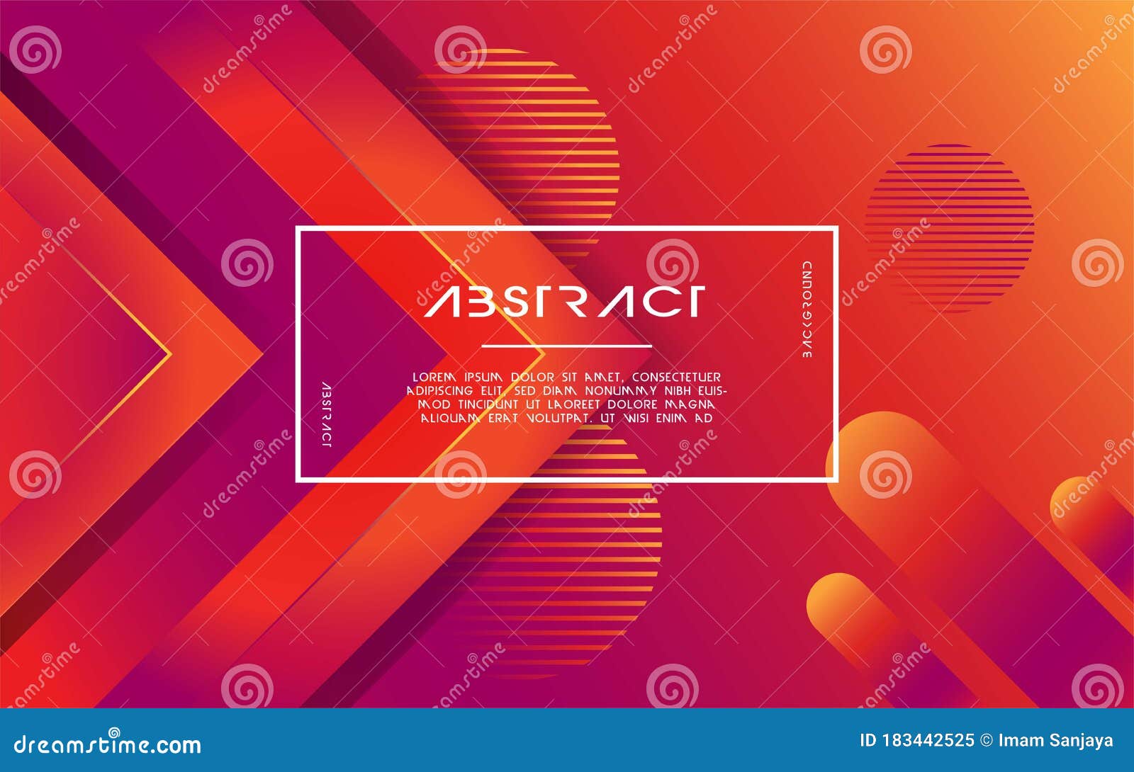 Modern Abstract 3d Triangle Gradient Background with Line and Circle. Vector Illustration Stock ...