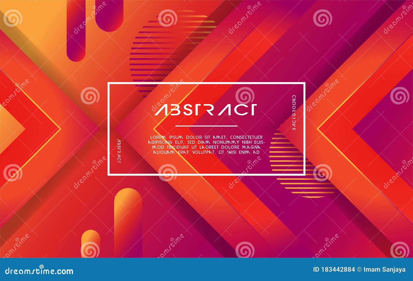 Modern Abstract 3d Triangle Gradient Background with Line and Circle. Vector Illustration Stock ...