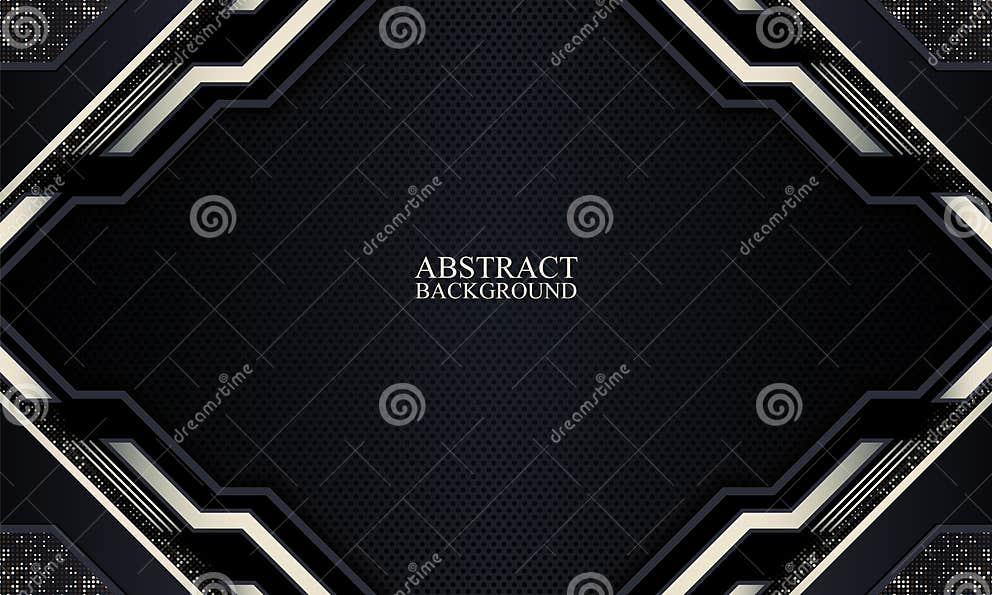 Modern Abstract Dark Technology Background Stock Vector - Illustration ...