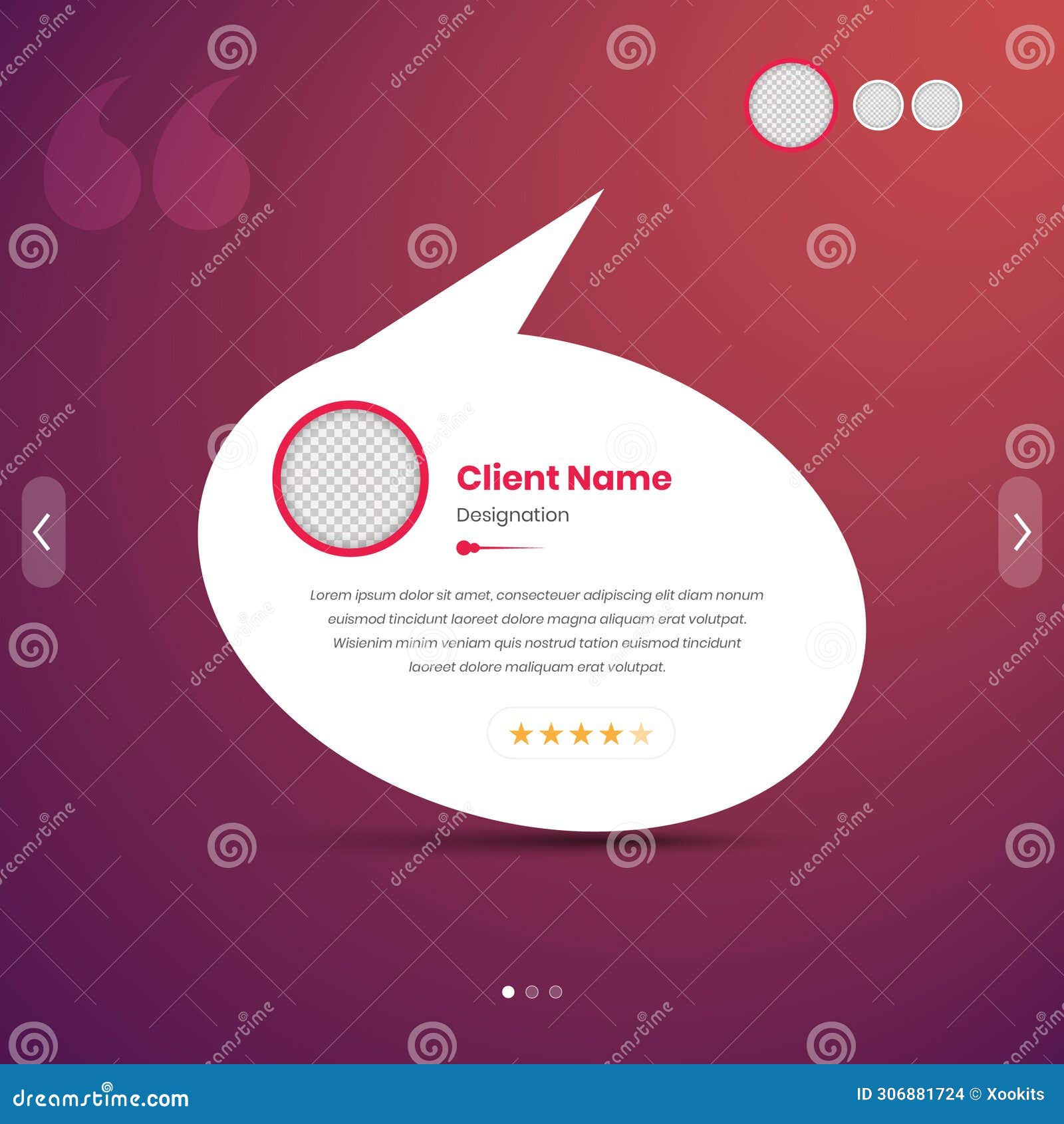 Modern Abstract Designed Feedback and Social Media Review Template ...