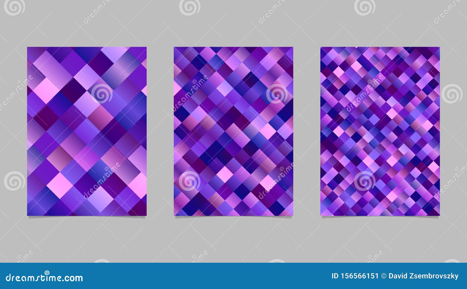 Modern Abstract Diagonal Square Page Background Template Set Stock ...