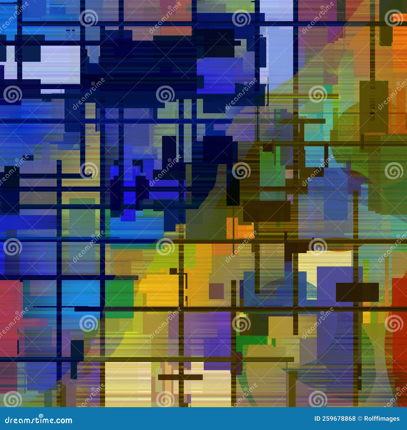 Modern Abstract Digital Pattern Stock Illustration - Illustration of ...