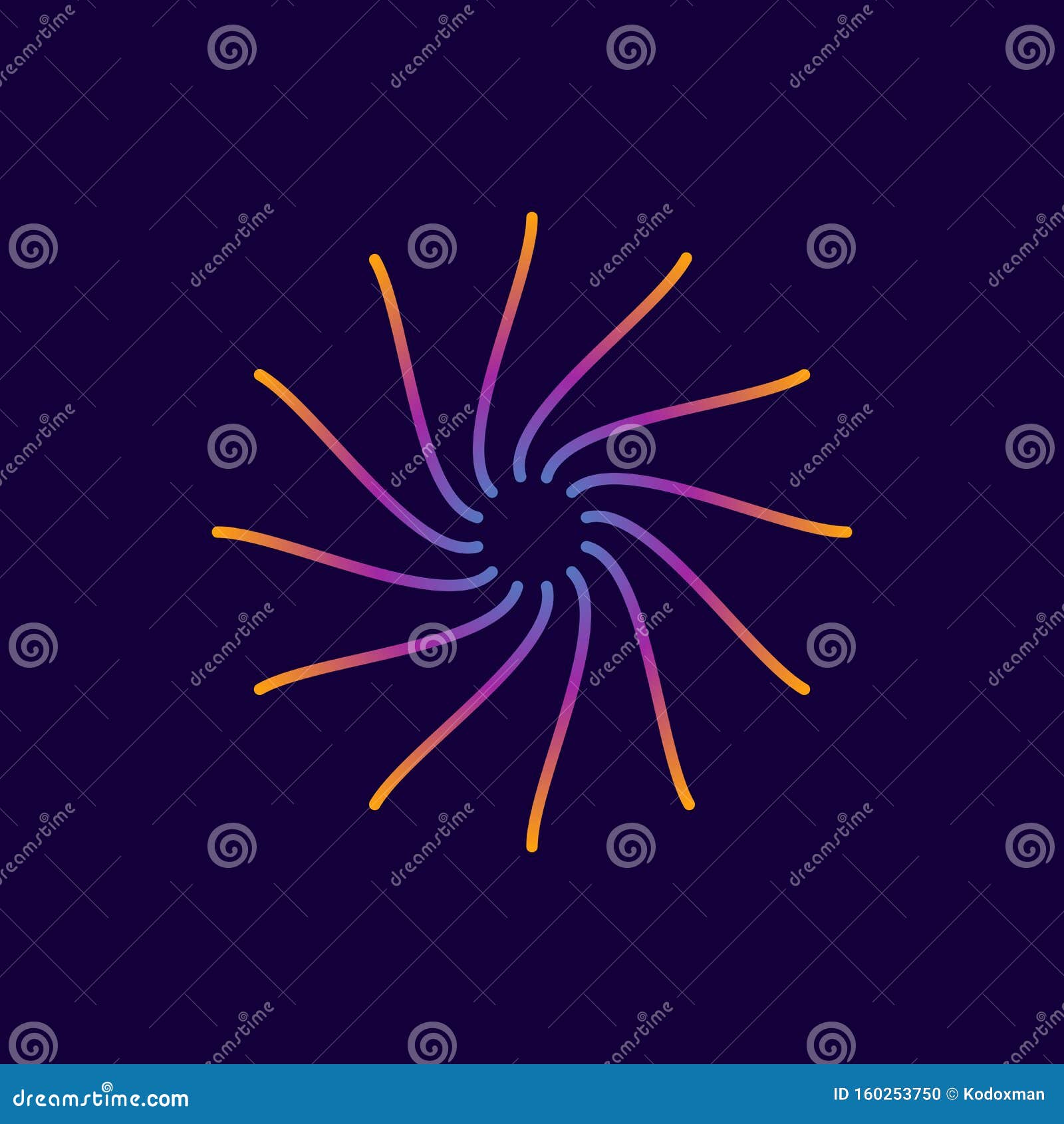 Modern Abstract Firework Spark Light Beam Design Template Stock Vector ...