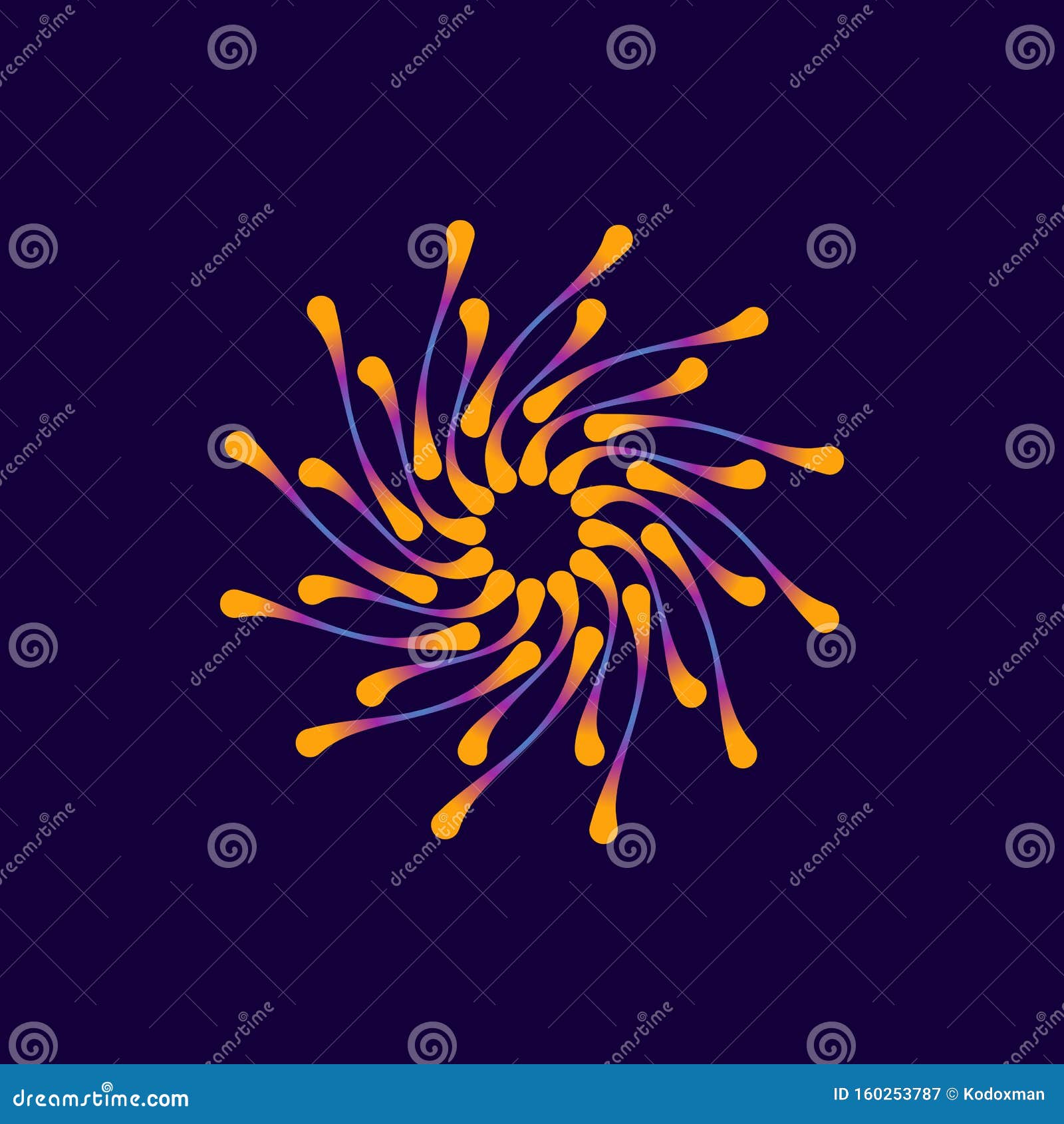 Modern Abstract Firework Spark Light Beam Design Template Stock Vector ...