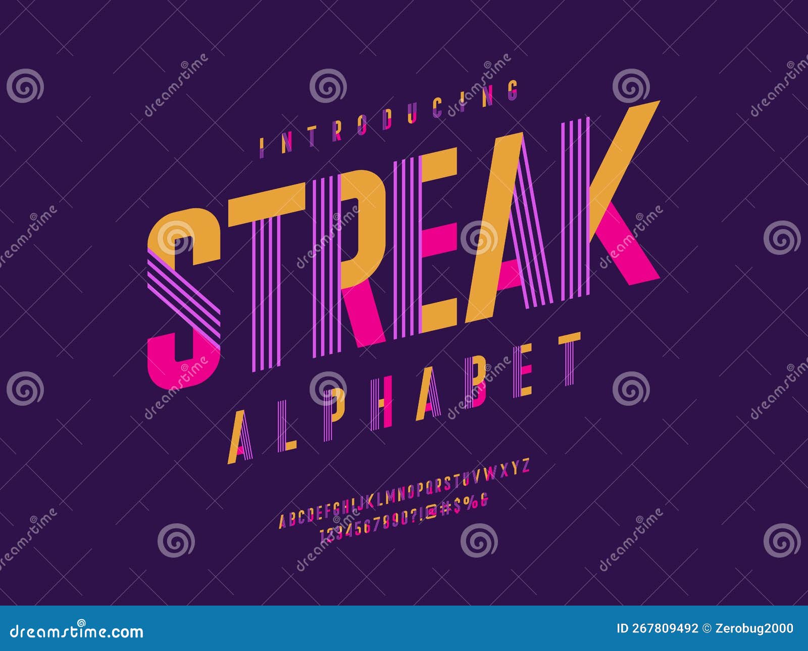 Modern abstract font stock illustration. Illustration of presentation ...
