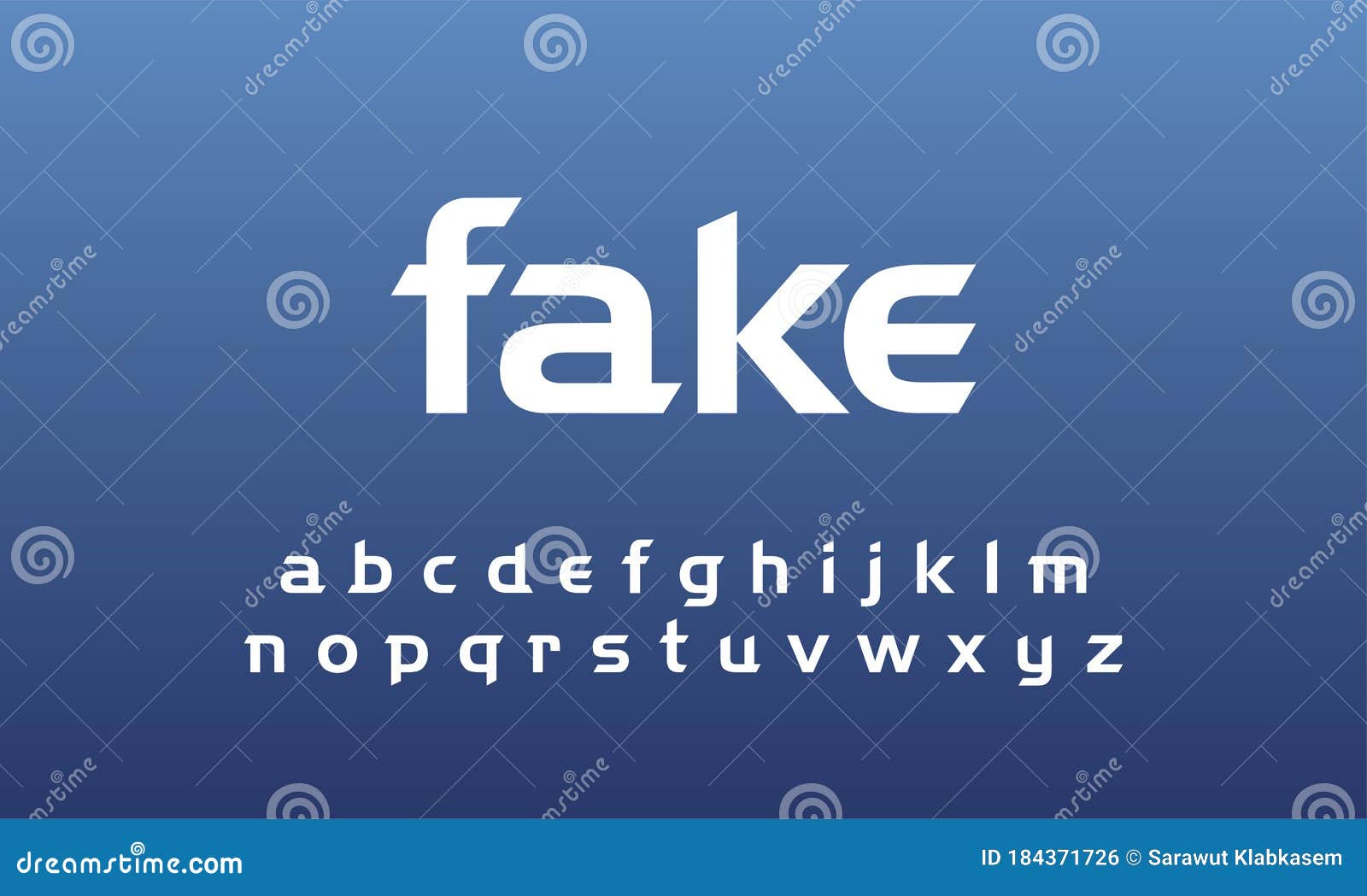 Modern Abstract Font Alphabet Lowercase Set. Technology, Social ...