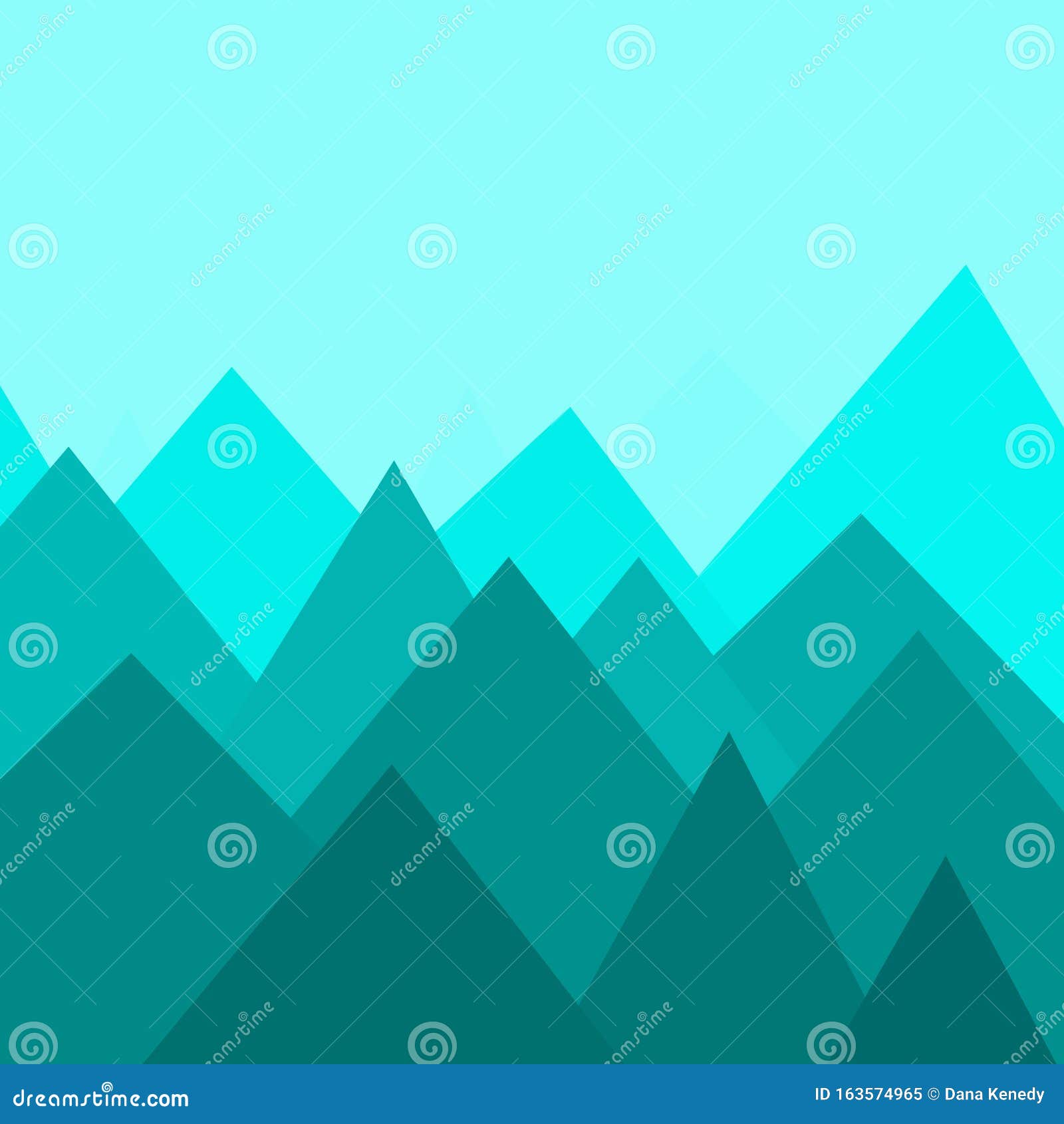 Modern Abstract Forest or Mountains Made Up of Simple Triangles and ...