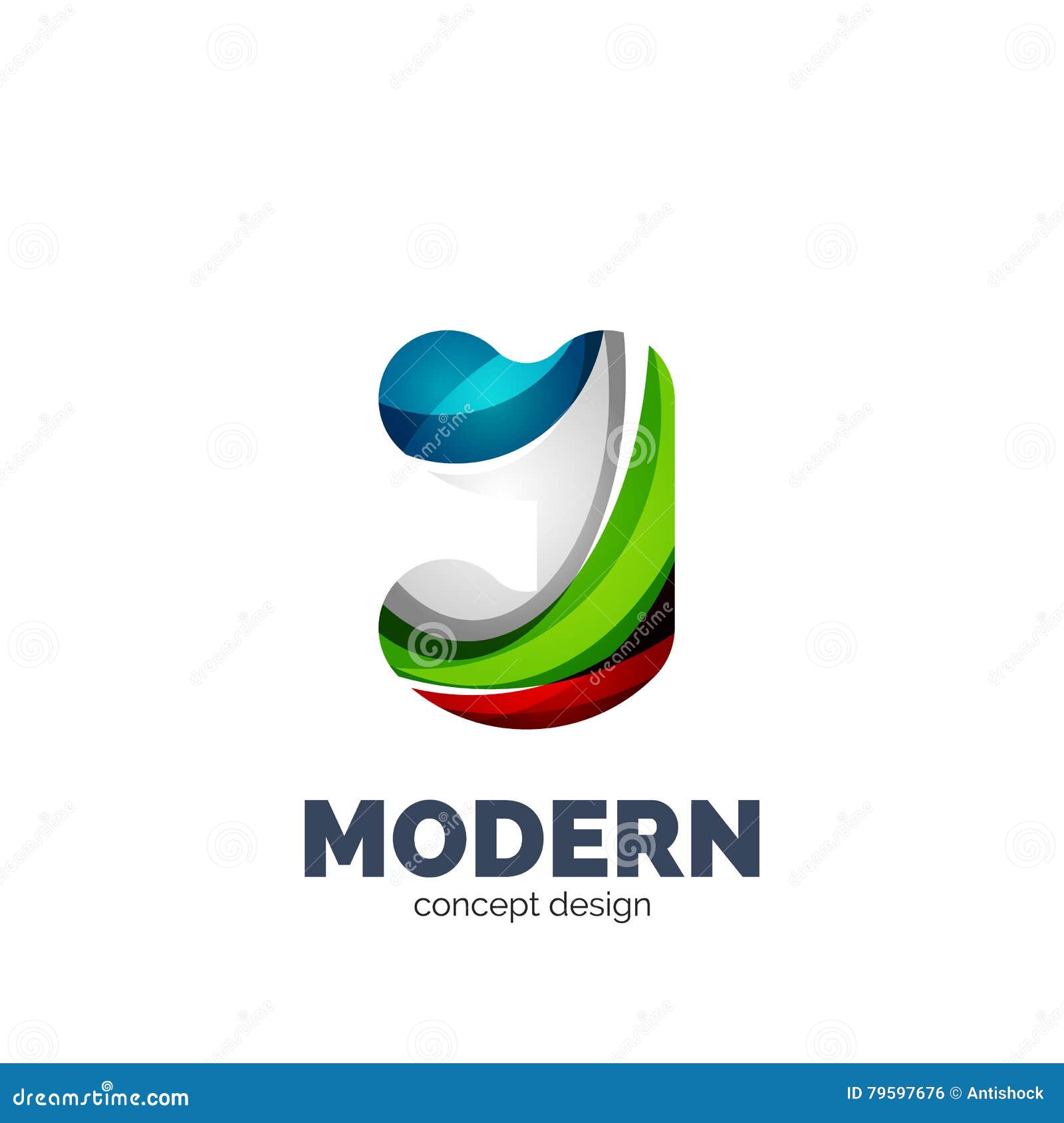 Modern Abstract Futuristic Logo Stock Vector - Illustration of elegant ...