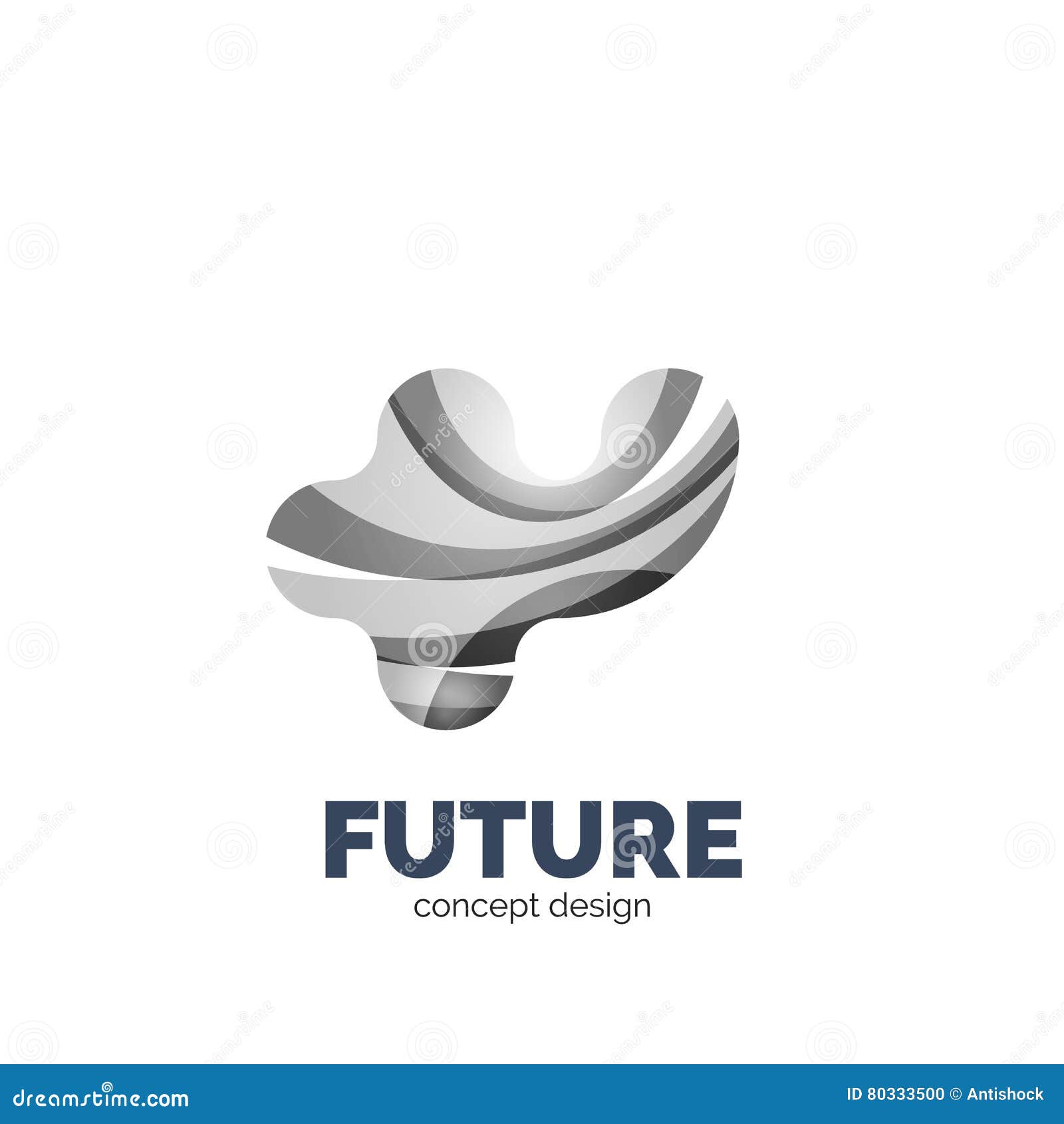 Modern Abstract Futuristic Logo Stock Vector - Illustration of digital ...