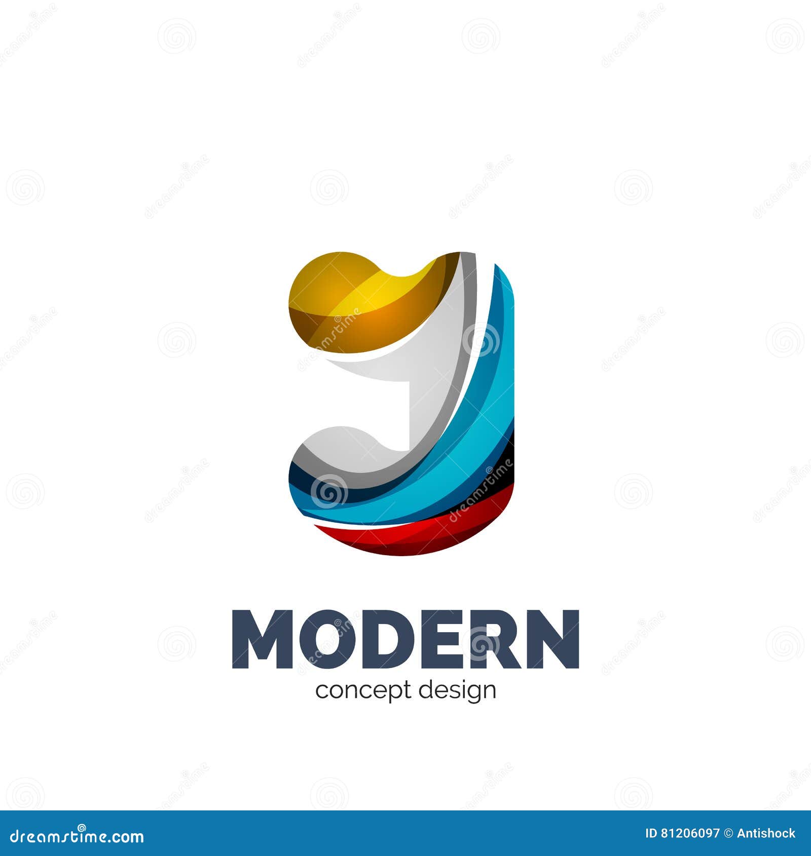 Modern Abstract Futuristic Logo Stock Vector - Illustration of ...