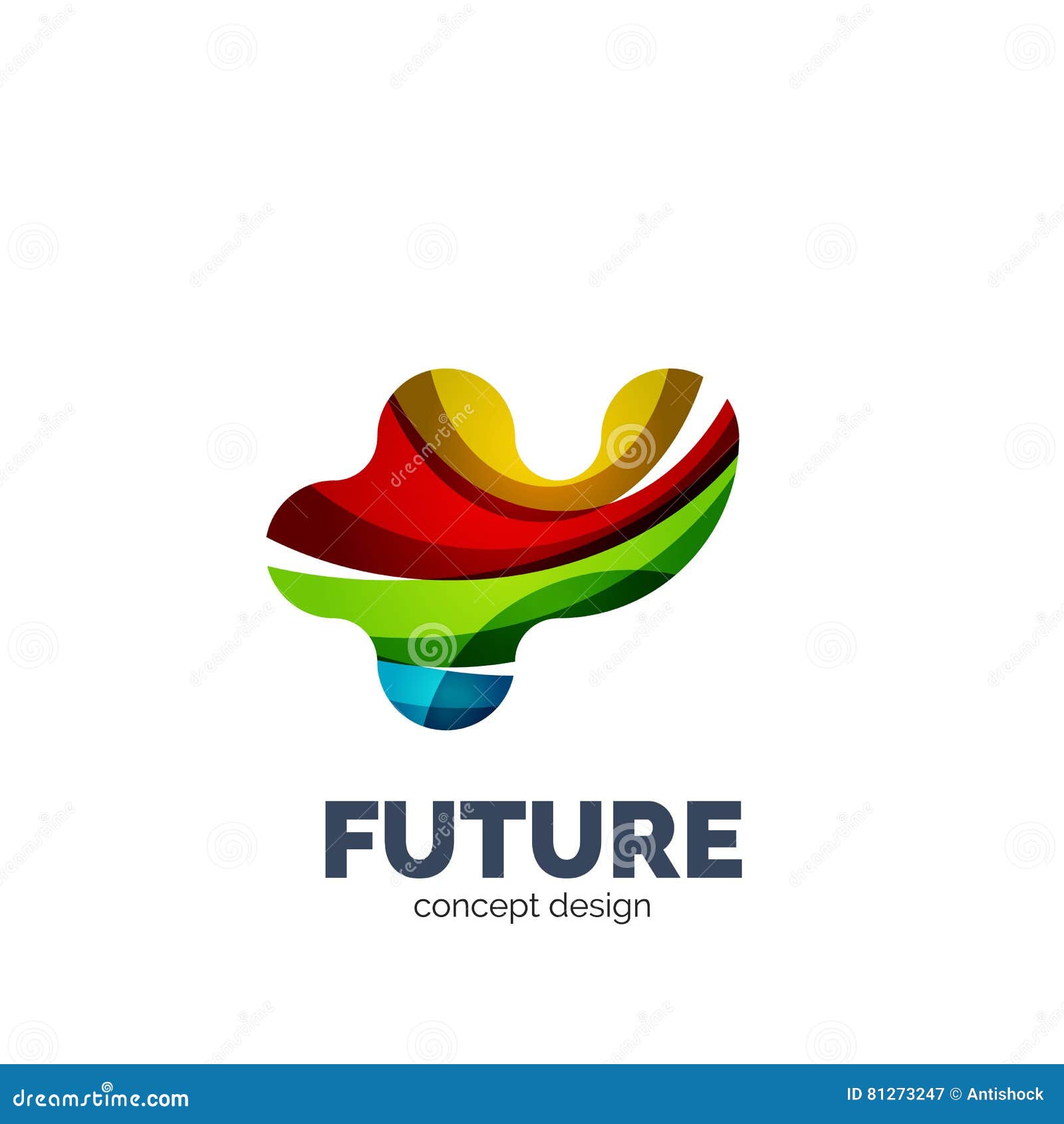 Modern Abstract Futuristic Logo Stock Vector - Illustration of ...