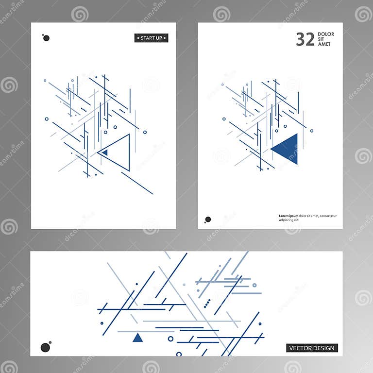 Modern Abstract Geometric Background. Creative Triangles Style Stock ...