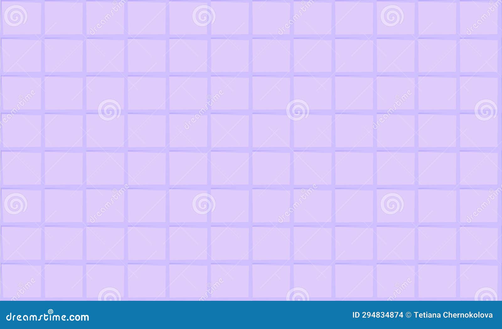 Modern Abstract Geometric Background with Handwritten Squares. Lilac Rectangles on Violet ...
