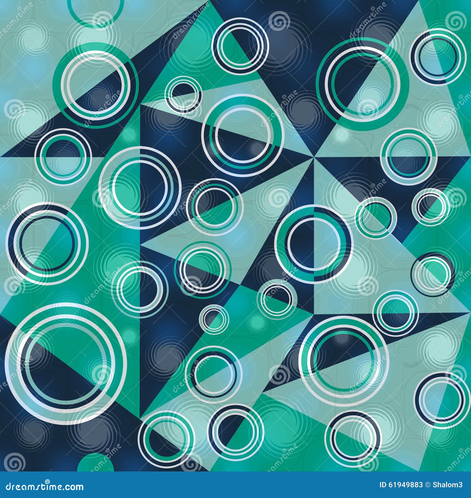 Modern Abstract Geometric Background with Triangle and Concentric ...