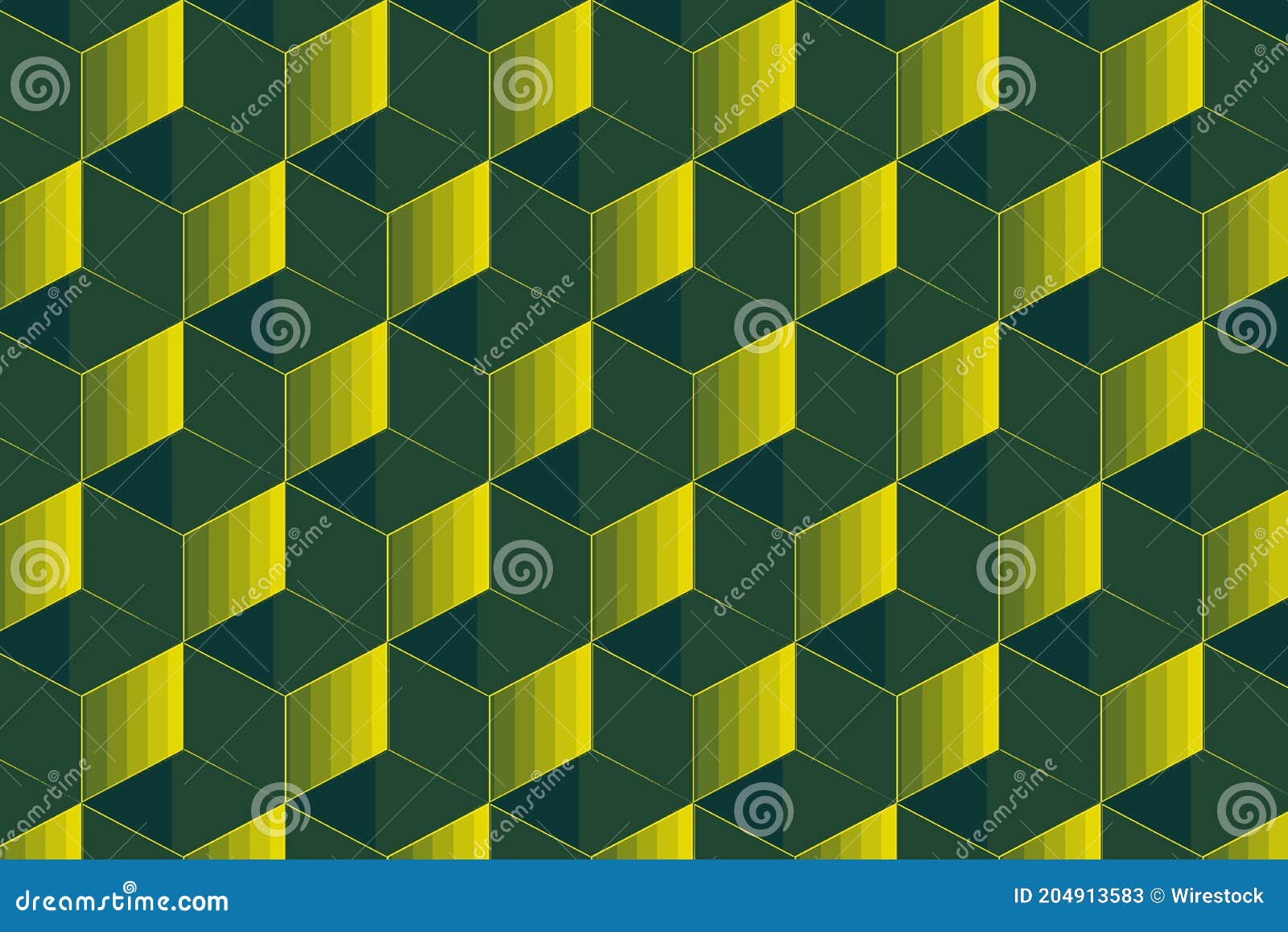 Modern Abstract Geometric Cubes Background with Yellow-green Gradients ... Modern Abstract Geometric Cubes Background with Yellow-green Gradients ...