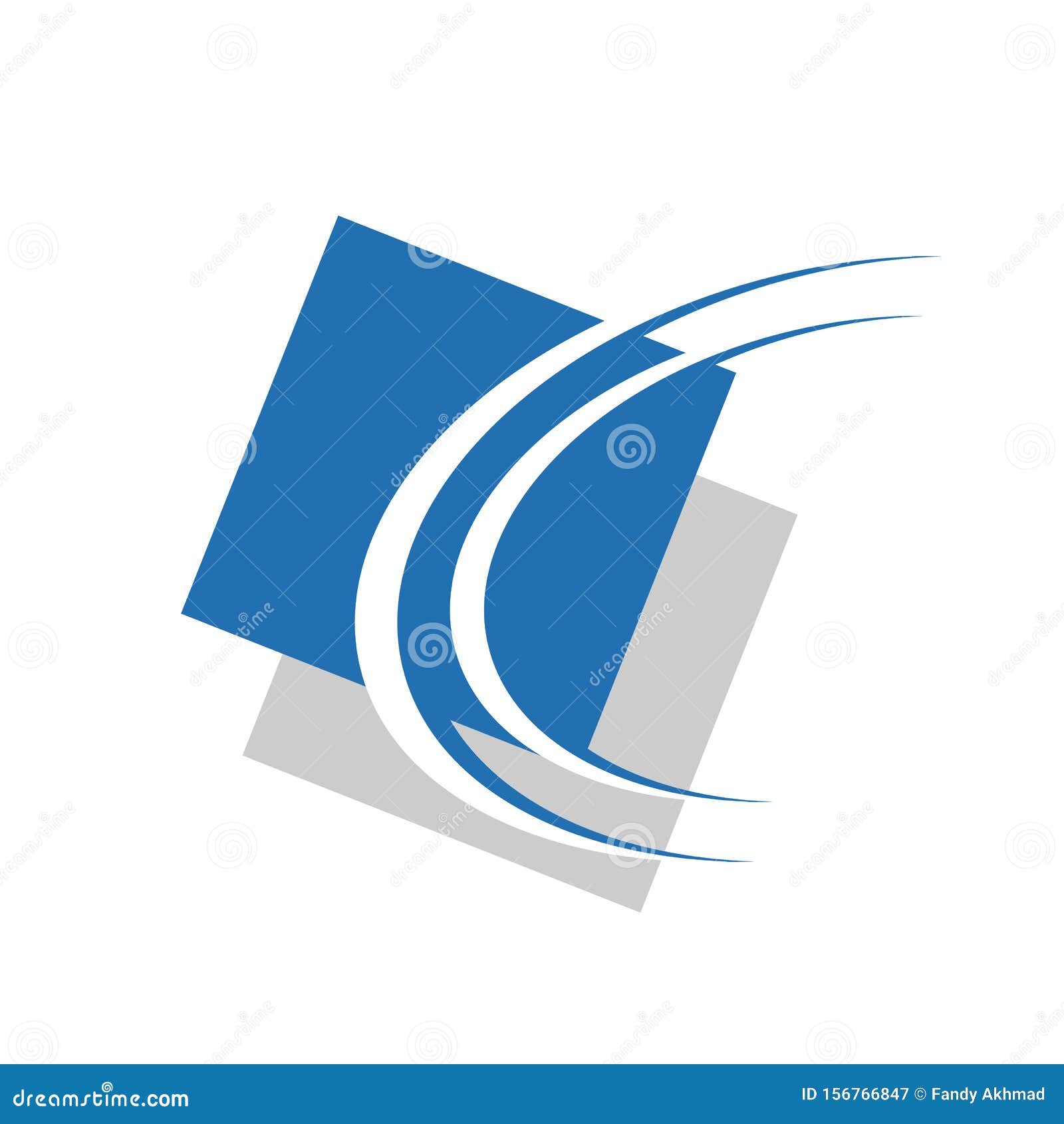 Modern Abstract Geometric Shape Stacked Square Shape Logo Design ...