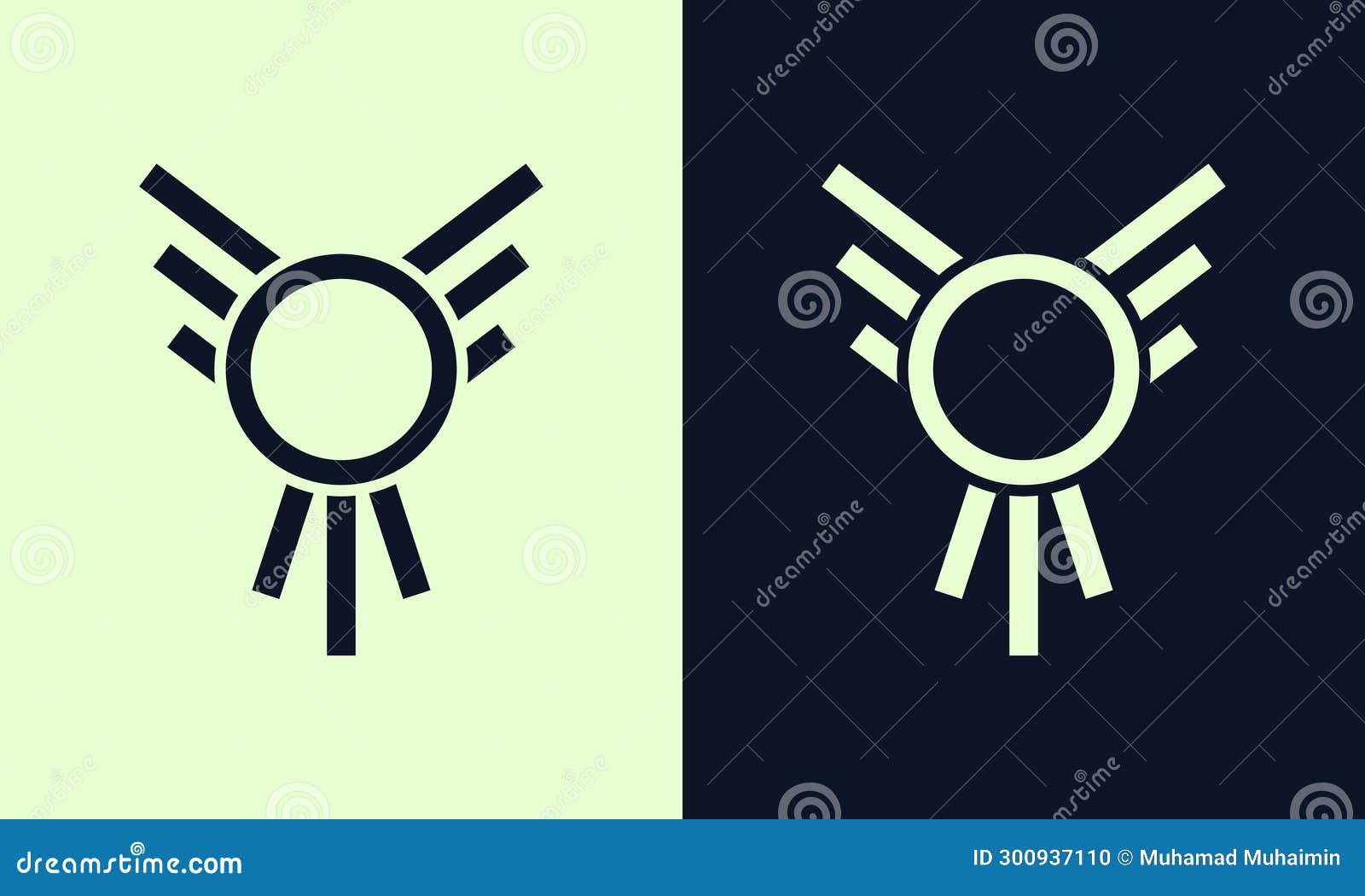 Modern Abstract Geometric Wings Vector Logo Design Stock Vector ...