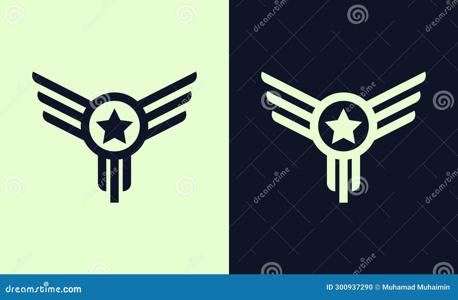 Modern Abstract Geometric Wings Vector Logo Design Stock Vector ...