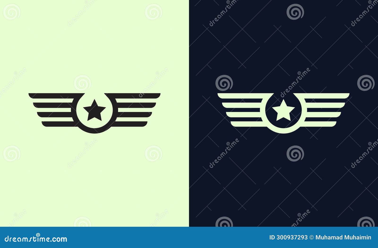 Modern Abstract Geometric Wings Vector Logo Design Stock Vector ...