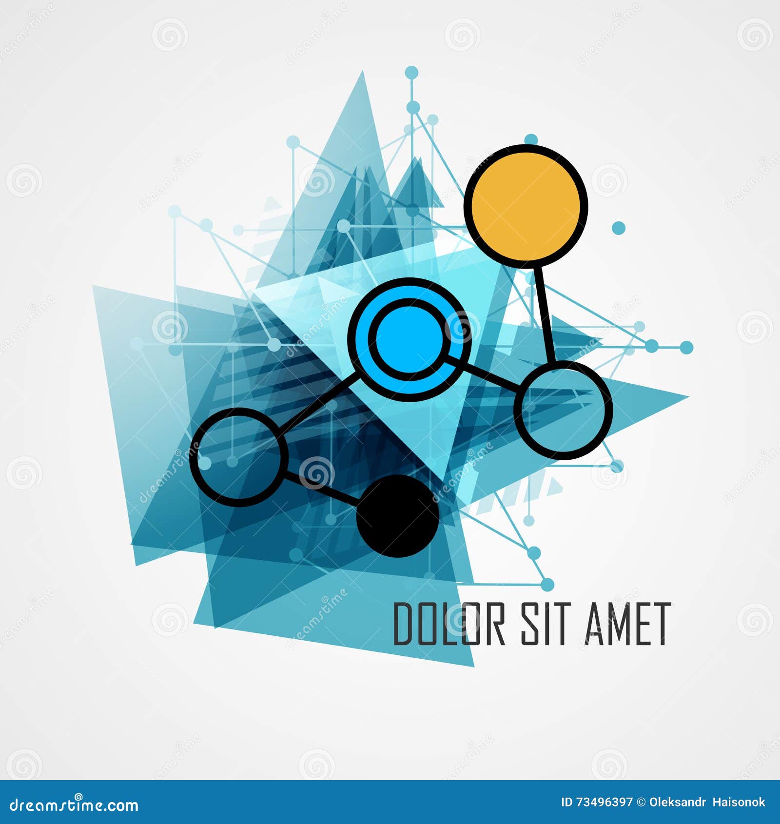 Modern Abstract Geometrical Triangle Design Template Stock Vector ...