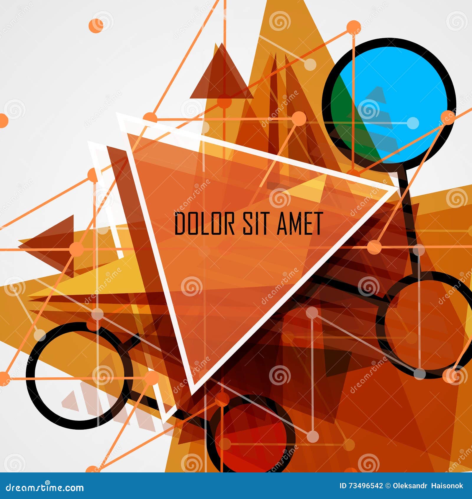 Modern Abstract Geometrical Triangle Design Template Stock Vector ...