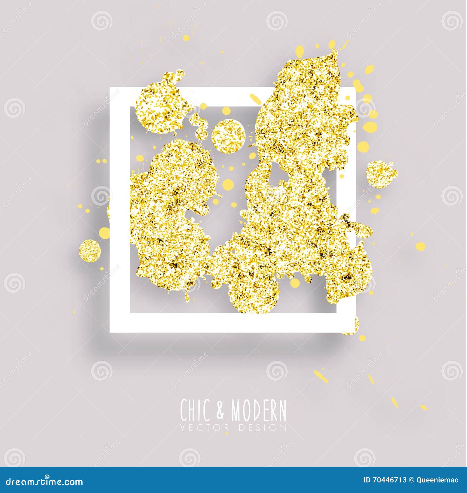 Modern Abstract Gold Vector Design Stock Illustration - Illustration of ...