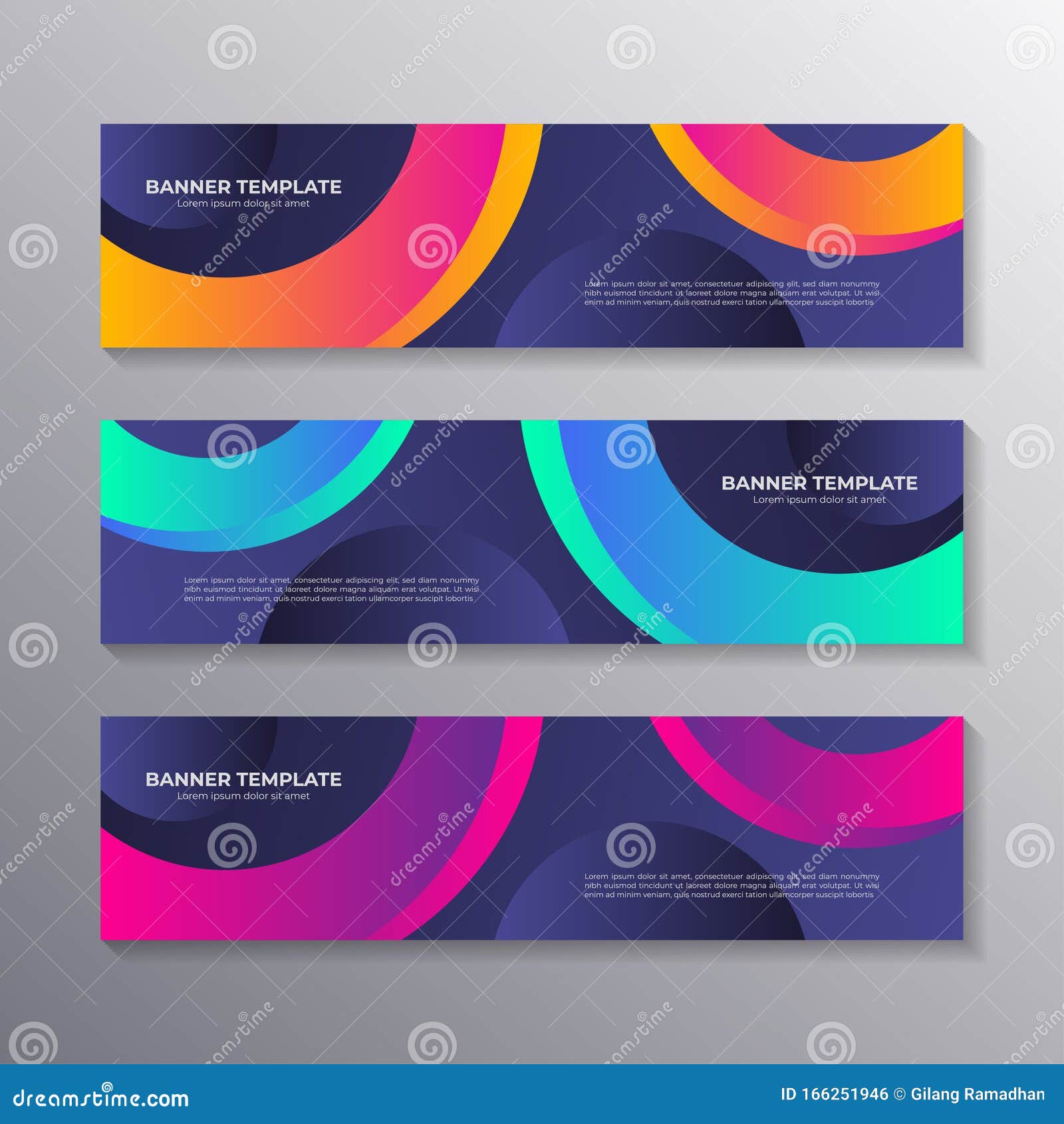 Modern Abstract Gradient Banner Template, Applicable for Banners ... Modern Abstract Gradient Banner Template, Applicable for Banners ...