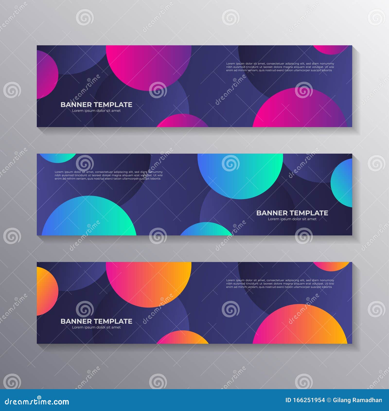 Modern Abstract Gradient Banner Template, Applicable for Banners ... Modern Abstract Gradient Banner Template, Applicable for Banners ...