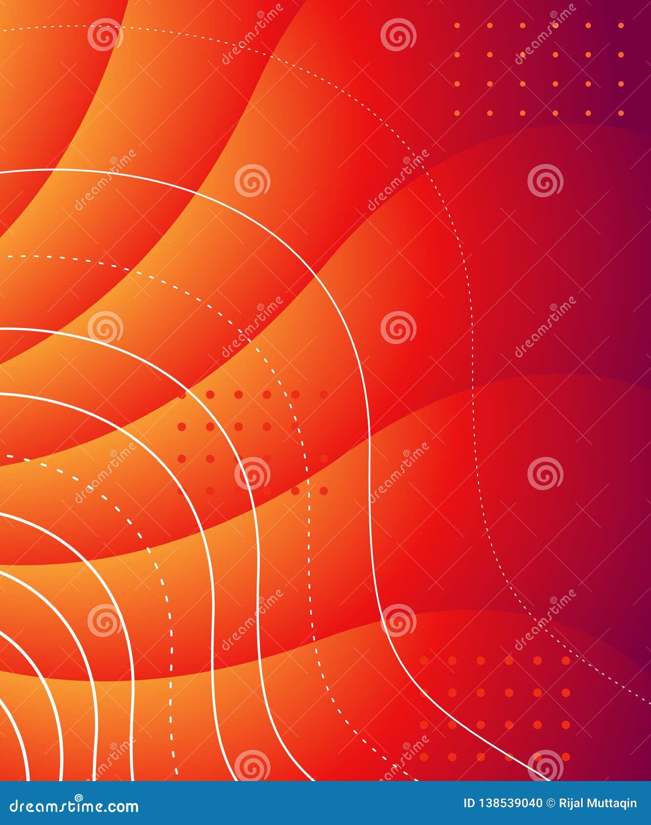 Modern Abstract Graphic Composition with Bright Color Stock Vector ...