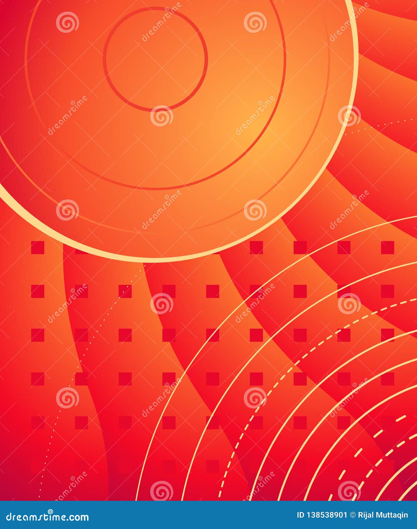 Modern Abstract Graphic Composition with Bright Color Stock Vector ...