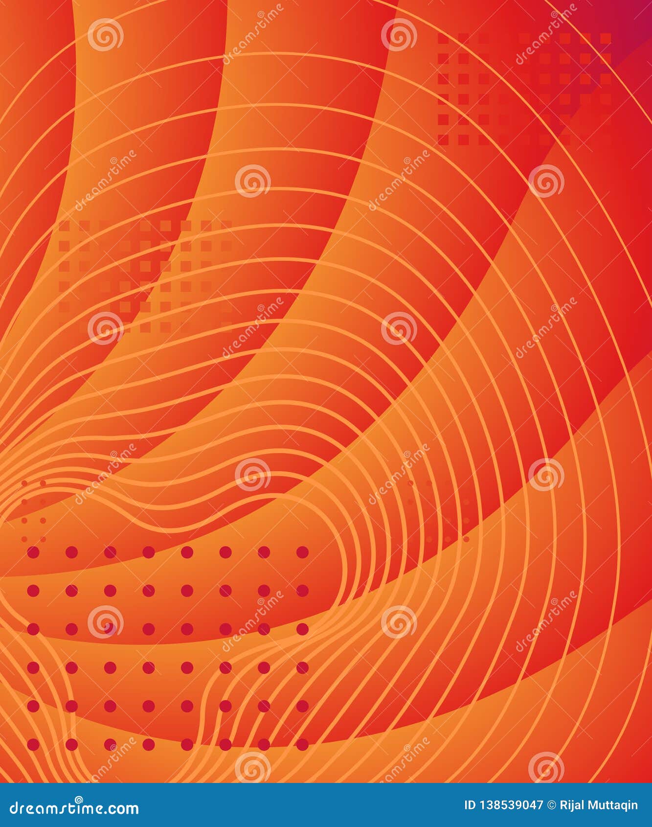 Modern Abstract Graphic Composition with Bright Color Stock Vector ...